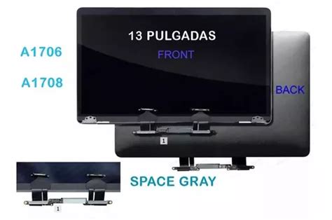 Pantalla Apple Macbook Pro A1706 A1708 13pulgadas Space Gray Mercadolibre