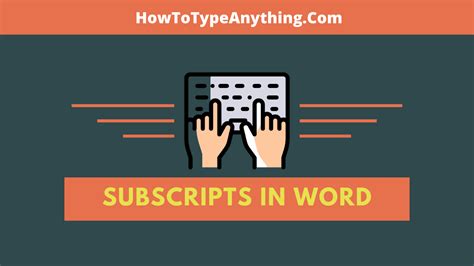 How To Type Subscript In Word Shortcut How To Type Anything