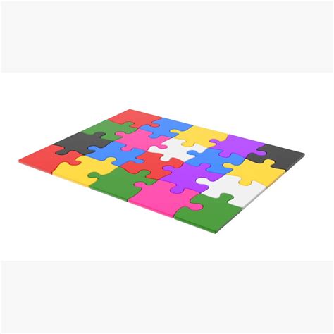 Colorful Puzzle Pieces 3d 모델 다운로드 취미 On