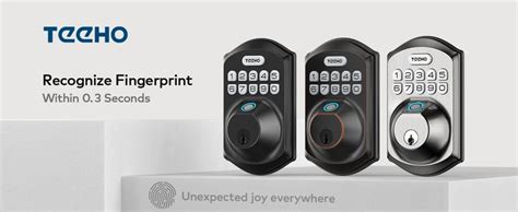 Teeho Te002 Fingerprint Door Lock Keyless Entry Door Lock