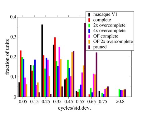 8 Spatial Frequency Distribution Of The Rfs Of The Tried Networks