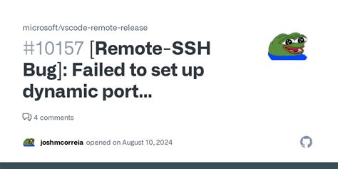 Remote Ssh Bug Failed To Set Up Dynamic Port Forwarding Connection