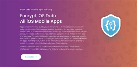 Appdome No Code Mobile Data Encryption Ios App Encryption
