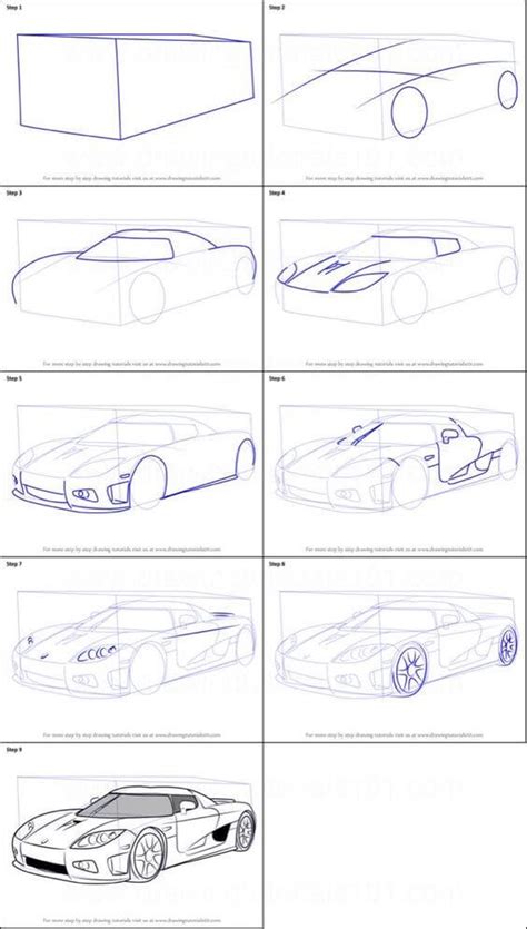 Ferrari Araba Çizimi Fikirleri Adım Adım Kolay Ferrari Araba Nasıl çizilir