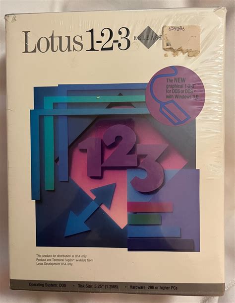 Lotus 123 Release 31 For Dos 525 Nos New Sealed Ebay