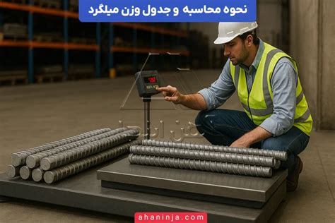 محاسبه آنلاین وزن میلگرد آجدار و سادهفرمول دقیق آهن اینجا