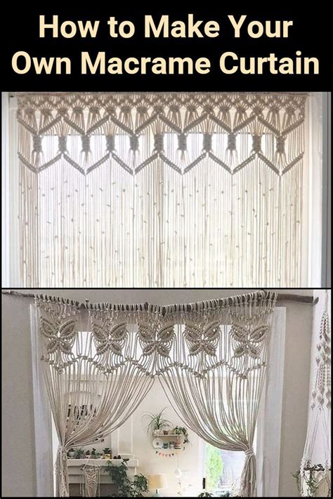 Make Your Own Macrame Curtain Craft Projects For Every Fan Macrame