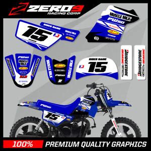 YAMAHA PW 50 GRAPHICS KIT PEEWEE GRAPHICS MINI BIKE GRAPHICS M MILK