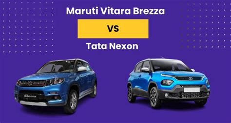 Maruti Vitara Brezza Vs Tata Nexon Comparison Prices Specs Features