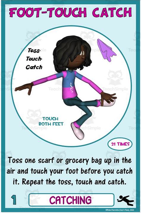 Pe Manipulative Skills Series Catching Task Cards By Teach Simple