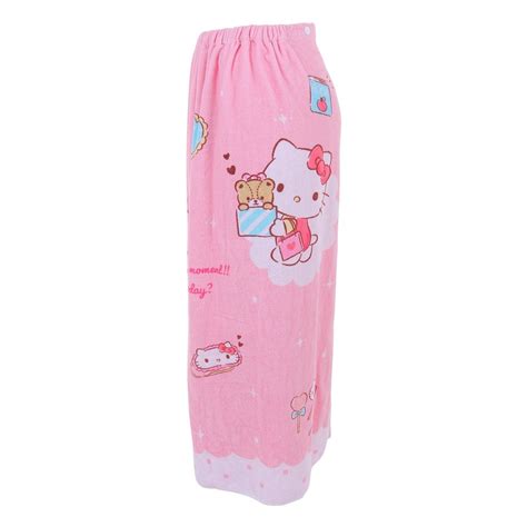 ハローキティ（hellokitty） 水泳 タオル ハローキティ きらきらショッピング柄 巻きタオル 80cm丈 3095005300
