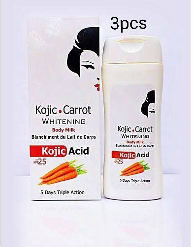 Kojic Carrot Whitening Lotion 3pcs Main Market Online