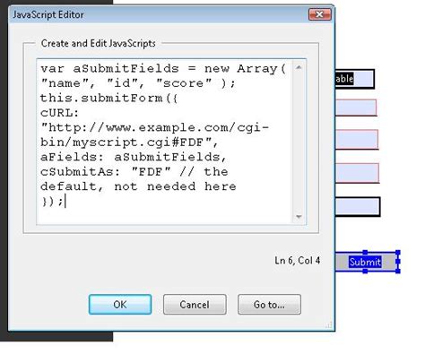 Pdf15 Providing Submit Buttons With The Submit Form Action In Pdf