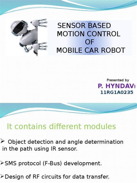 Sensor Based Motion Control Of Mobile Car Robot Pdf Electronic