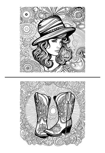 200 Desenhos Variados Vol 1 Para Colorir Para Adulto Em Folha A4 2