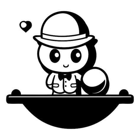 Premium Vector Cute Bowling Ball Character Vector Illustration