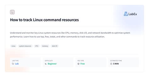 How To Track Linux Command Resources Labex