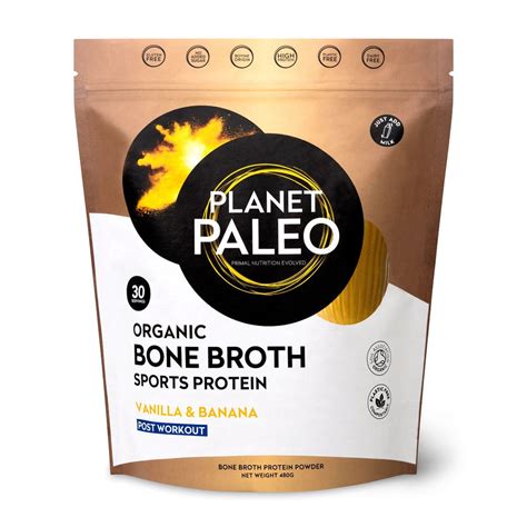 Organic Bone Broth Sport Protein Vanilla And Banana Phytamins