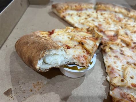 Papa Johns Cheesy Calzone Epic Stuffed Crust Pizza Review How Does It