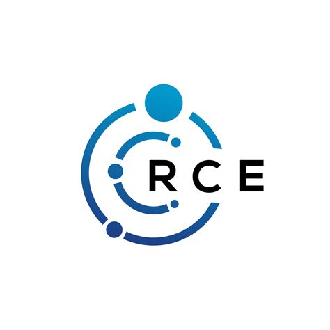 Rce Letter Technology Logo Design On White Background Rce Creative