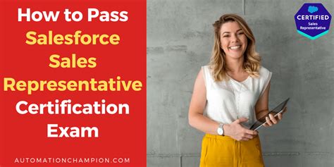 How To Pass Salesforce Sales Representative Certification Exam Automation Champion
