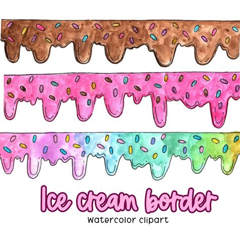 Ice Cream Clip Art Border Ice Cream Cone Border Over 1499