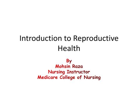 Reproductive Health Pptx