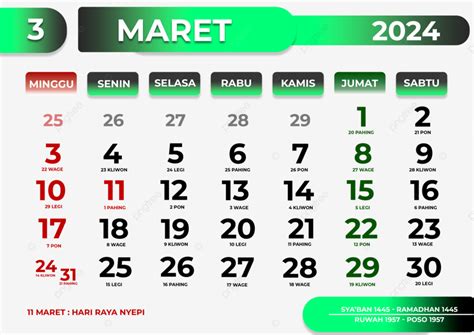 Kalender Maret 2024 Vektor Berbaris 2024 Kalender Png 56 Off
