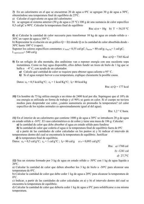 PDF Departamento de Física fisica cnba uba ar b Calcular la cantidad de calor que debe