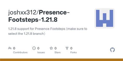 Github Joshxx312presence Footsteps 1218 1218 Support For Presence Footsteps Make Sure