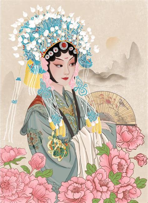 手搓一个戏曲美女 菟稚 站酷ZCOOL