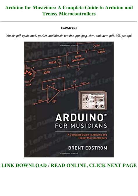 Free Download Arduino For Musicians A Complete Guide To Arduino And