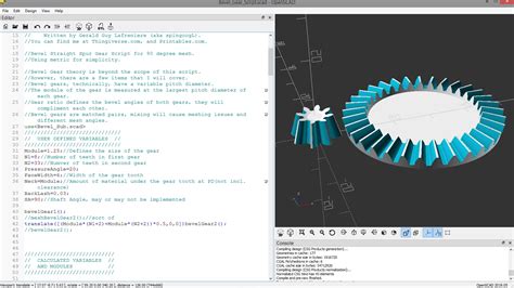 Bevel Gear Script By Spingoogl Download Free Stl Model