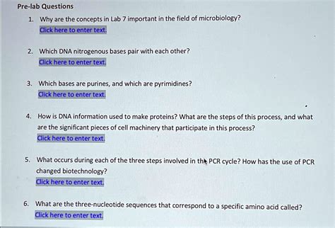 Solved Pre Lab Questions Why Are The Concepts In Lab Important In