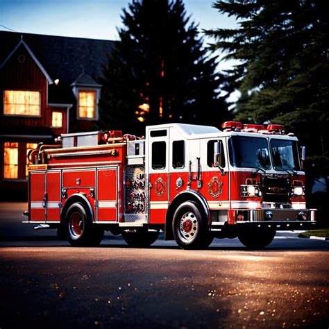 Fire Engine Emergency Response Vehicle For Fire Fighting Stock Illustration Illustration Of