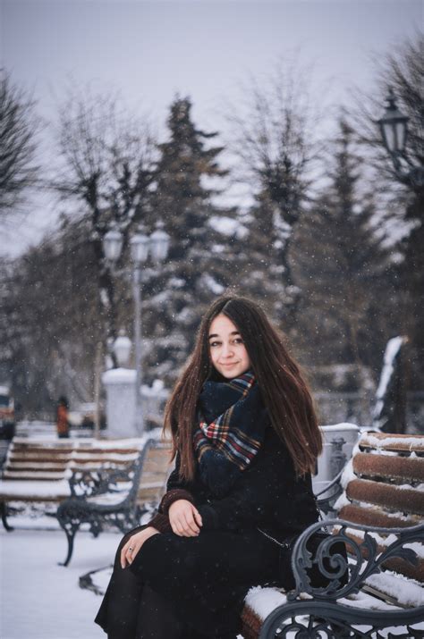 Free Images Snow Cold Girl Woman Female Portrait Spring