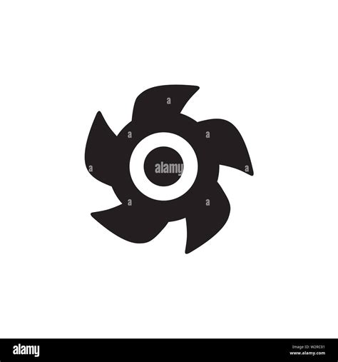 Turbine Icon In Flat Style Vector For Apps Ui Websites Black Icon