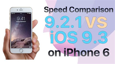 Iphone 6 Ios 921 Vs Ios 93 Final Version Speed Comparison Build