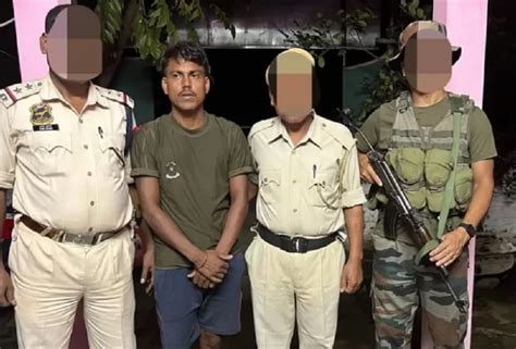 Assam Ulfa I Cadre Arrested With Weapons