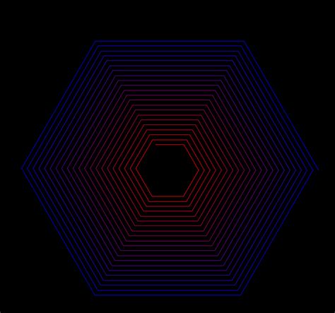 This Hexagon Spiral Pattern I Made In Pythons Turtle Graphics Rwoahdude
