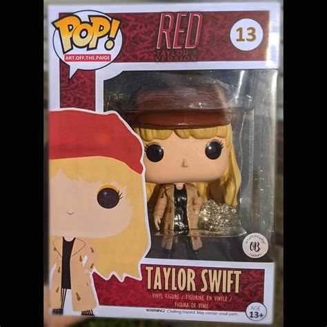 Taylor Swift Red Red Taylor Funko Toys Custom Funko Pop All Is Well Dylan Obrien Pop Star