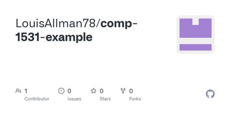 Github Louisallman78comp 1531 Example