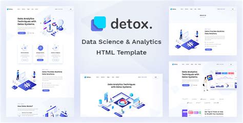 Detox Data Science Analytics HTML Template By TonaTheme ThemeForest