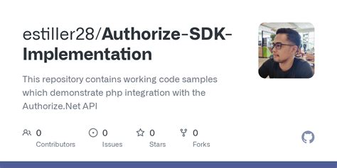Github Estiller28authorize Sdk Implementation This Repository