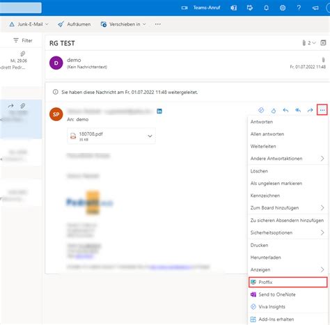 Modern Outlook Add In F R Proffix Pflex