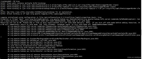 Hive常见错误及解决办法在根目录下输入hive报错怎么办 Csdn博客