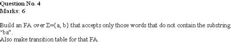 Solved Build An Fa Over A B That Accepts Only Those