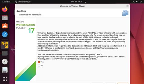 Installing VMware Workstation Player On Ubuntu LTS