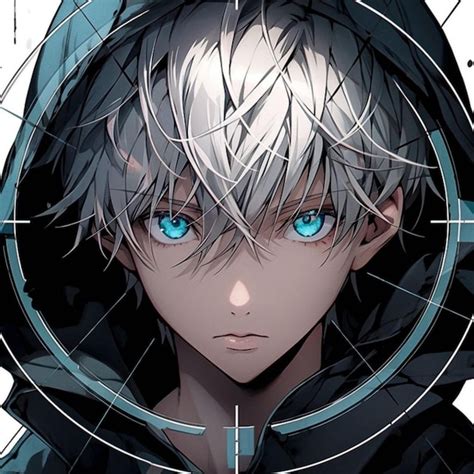 Premium Ai Image Goju Satoru Coolwhite Hairedblue Eyes Wallpaper From