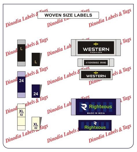 Woven Size Label At ₹ 2 Piece Woven Label In Bengaluru Id